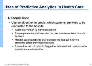 The Use of Predictive Analytics in Health Care | PPTX