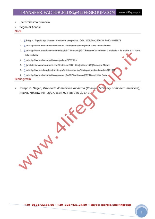 Morbo Di Basedow Graves | PDF | Thyroid Disorders | Endocrine and ...