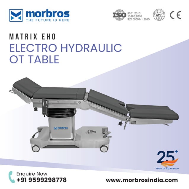 Electro Hydraulic OT Table With Manual Override System Matrix EHO | PDF