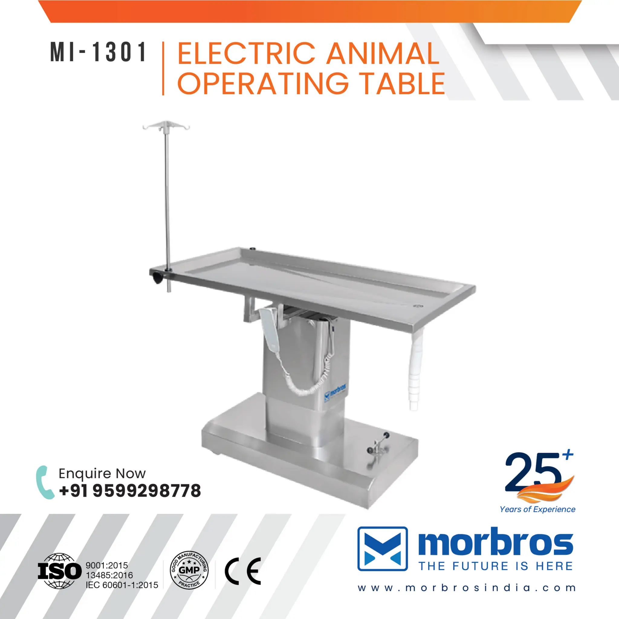 Electric Animal Operating Tables MI-1301 | PDF