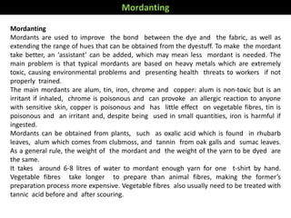 Mordant Dyes | PPTX