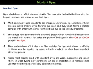 Mordant Dyes | PPTX