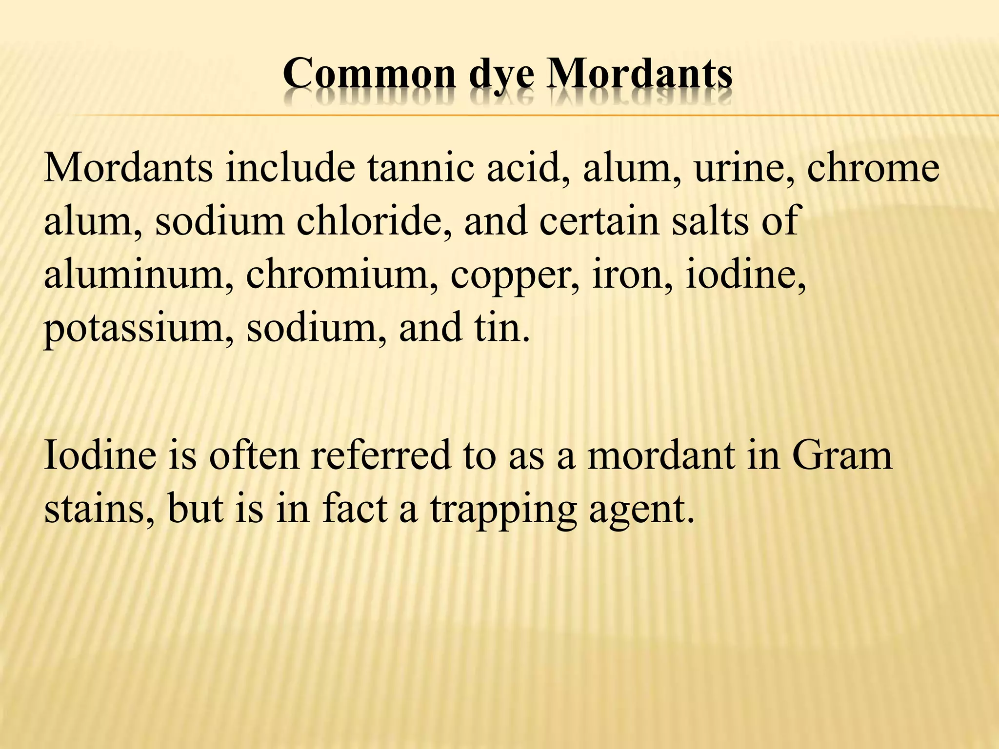 Mordant & Mordant dye | PPTX