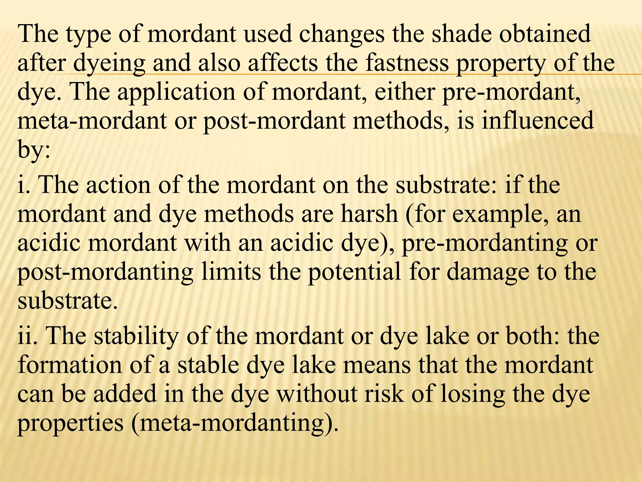 Mordant & Mordant dye | PPTX