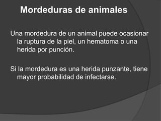 Mordedura de animales | PPTX