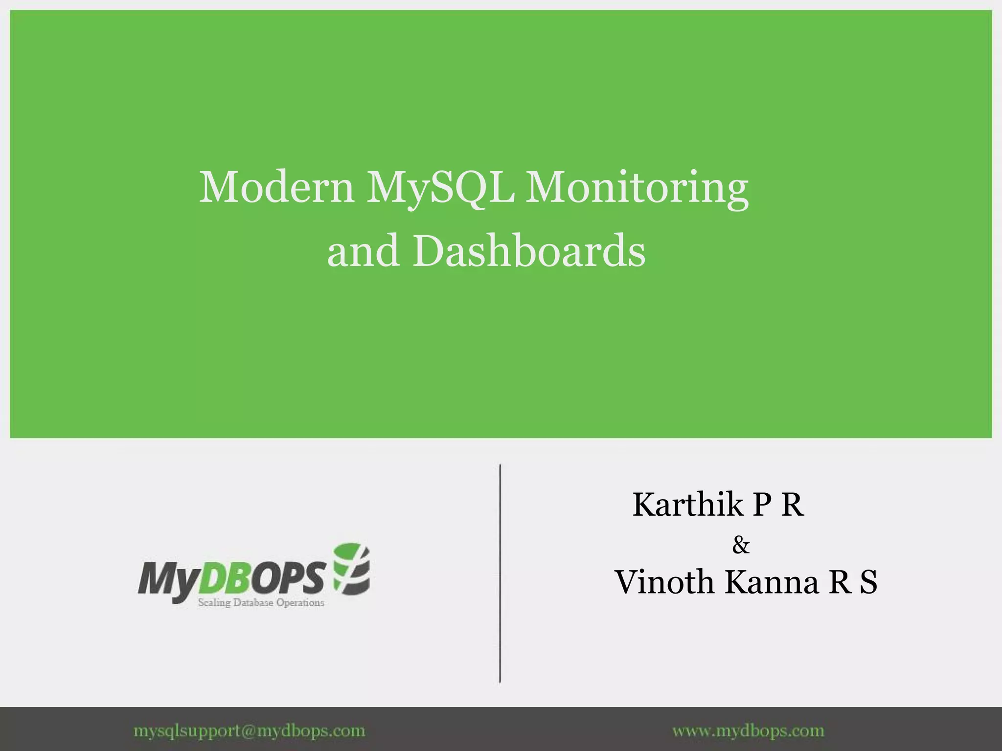 Modern MySQL Monitoring and Dashboards. | PDF | Databases | Computer Software and Applications