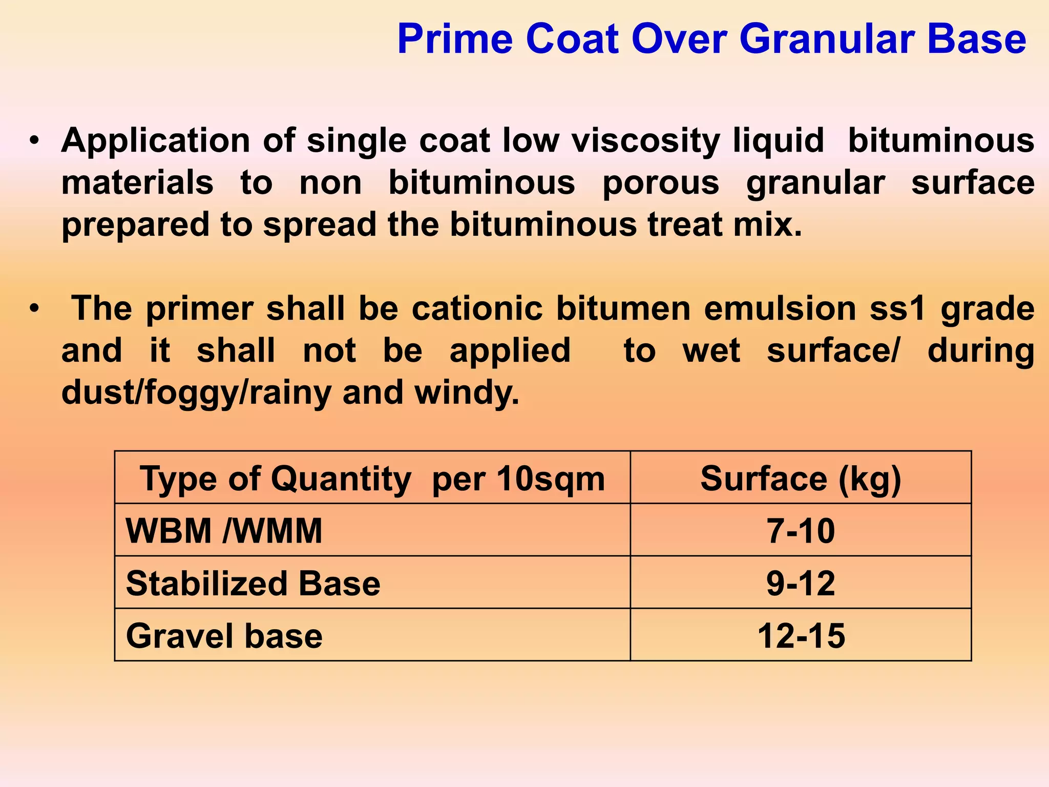 Mord specifications for low volume roads | PPTX