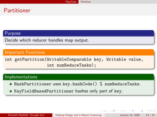 Hadoop Design and k -Means Clustering | PDF | Computing | Technology & Computing