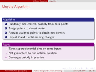 Hadoop Design and k -Means Clustering | PDF | Computing | Technology ...