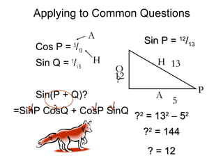 More compound angle formulae | PPT
