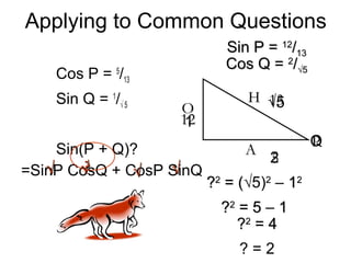 More compound angle formulae | PPT