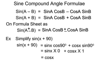 More compound angle formulae | PPT