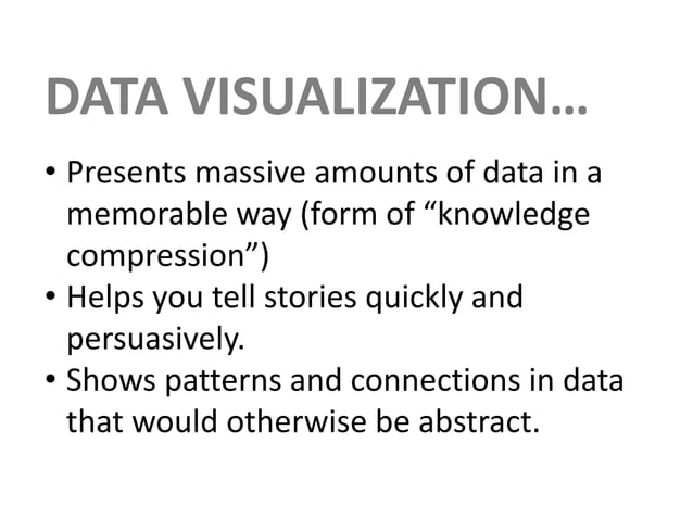 More Data Visualization | PPT