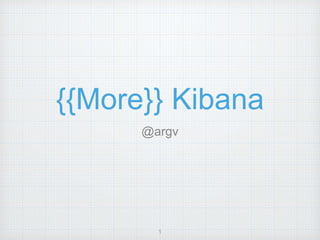 More kibana | PPT