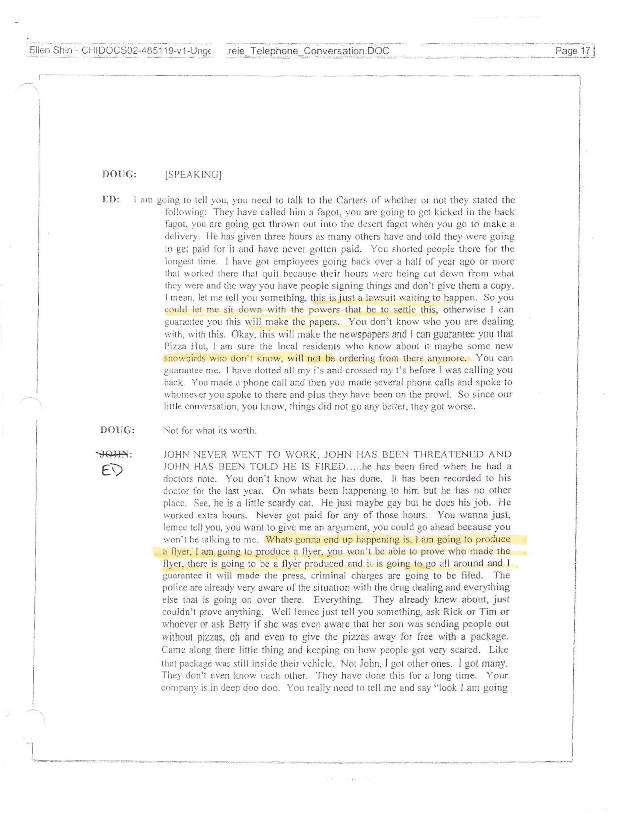 Ed Magedson shaking down Pizza Hut | PDF