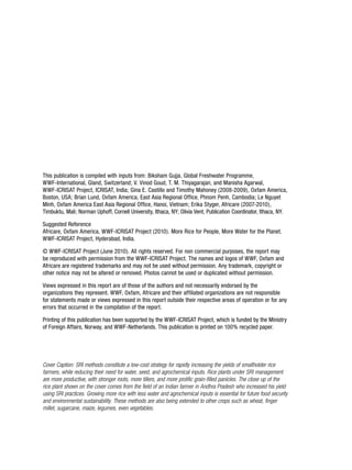 Canh tác lúa cải tiên_More rice-for-people-more-water-for-the-planet ...