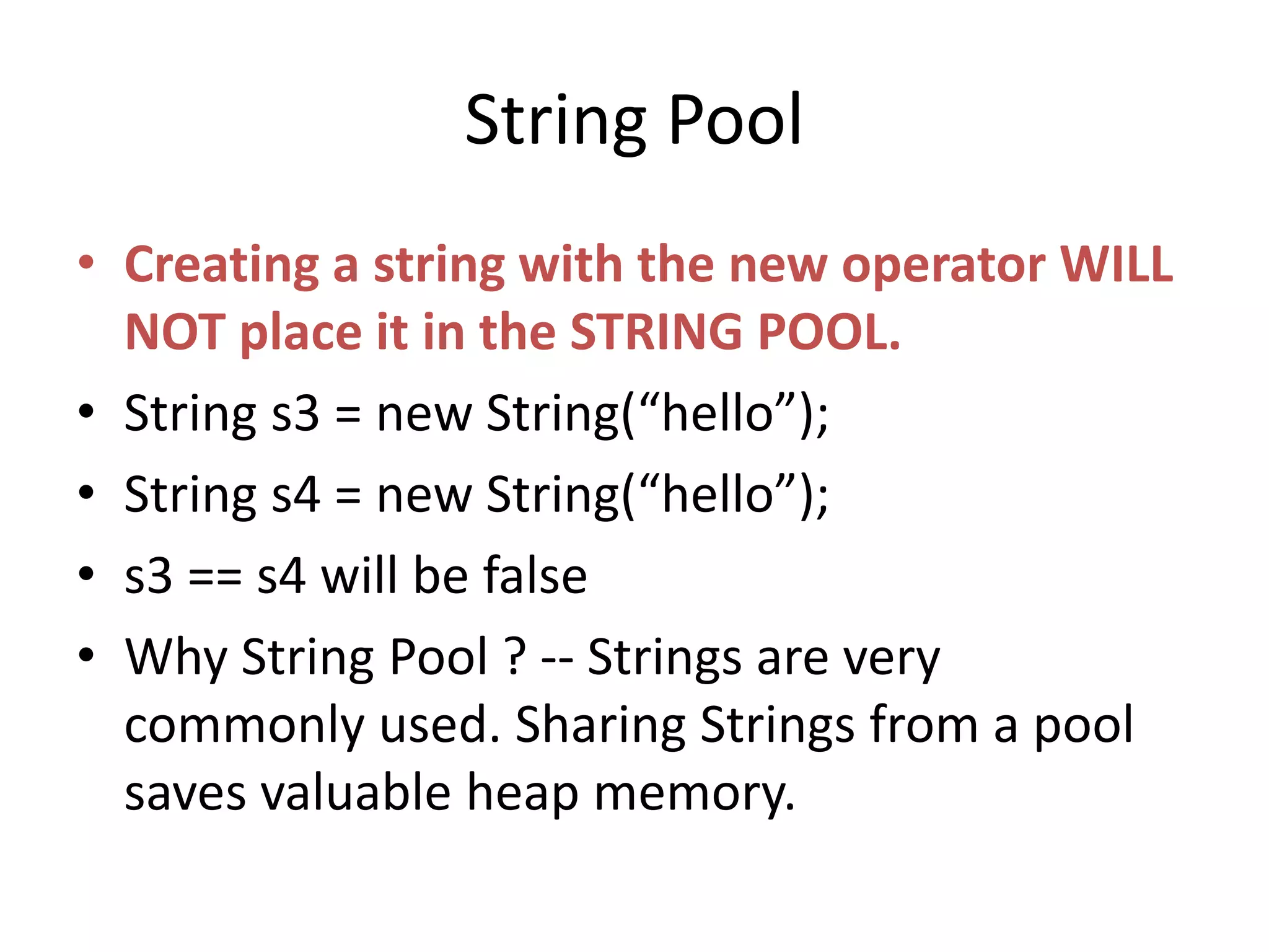 More About Java Strings Immutability And String Pool Ppt 0552