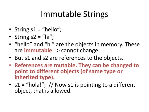 More About Java Strings Immutability And String Pool Ppt 2239
