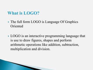 More_about_LOGO (Part 1) | PPT