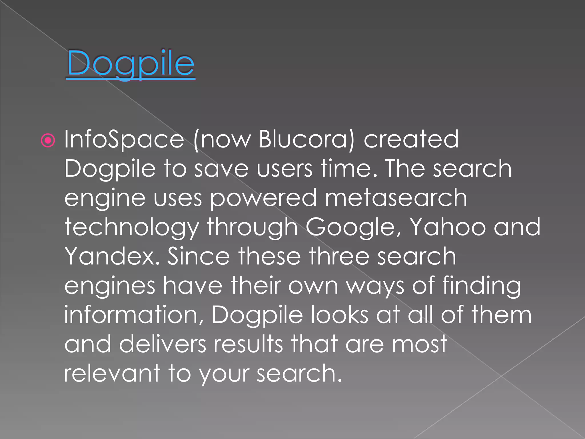 More alternative search engines | PPTX