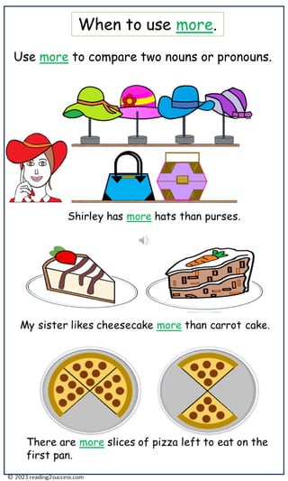 When to use more or most | PDF