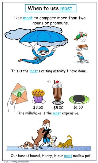 When to use more or most | PDF