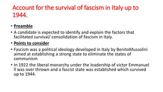 HISTORY A LEVEL QUESTION AND ANSWERS- ANSWERING TECHNIQUES | PPTX
