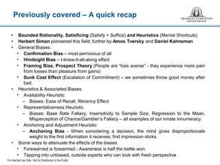 Cognitive Biases and other Interesting Ideas in Psychology | PPTX