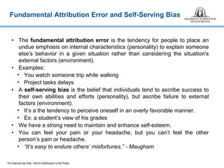 Cognitive Biases and other Interesting Ideas in Psychology | PPTX