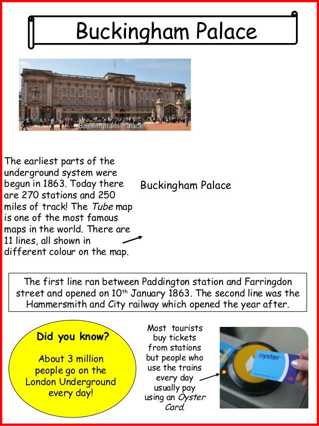 London Fact Sheets