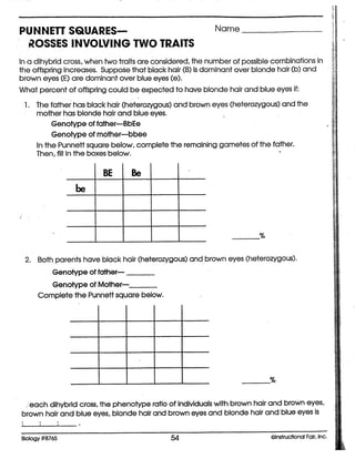 More Genetics Problems Pdf Free Download