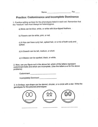 More Genetics Problems | PDF