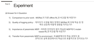 MOReL: Model-Based Offline Reinforcement Learning | PPTX