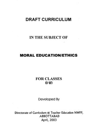 Moral education | PDF | Education