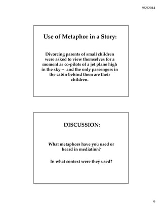 Morelli: Working with metaphors in mediation: Beyond feedback and ...
