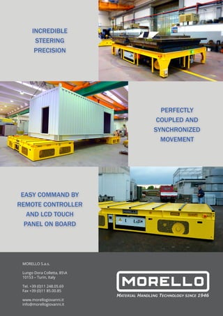 OMNI - Multidirectional battery powered trolley for internal material ...
