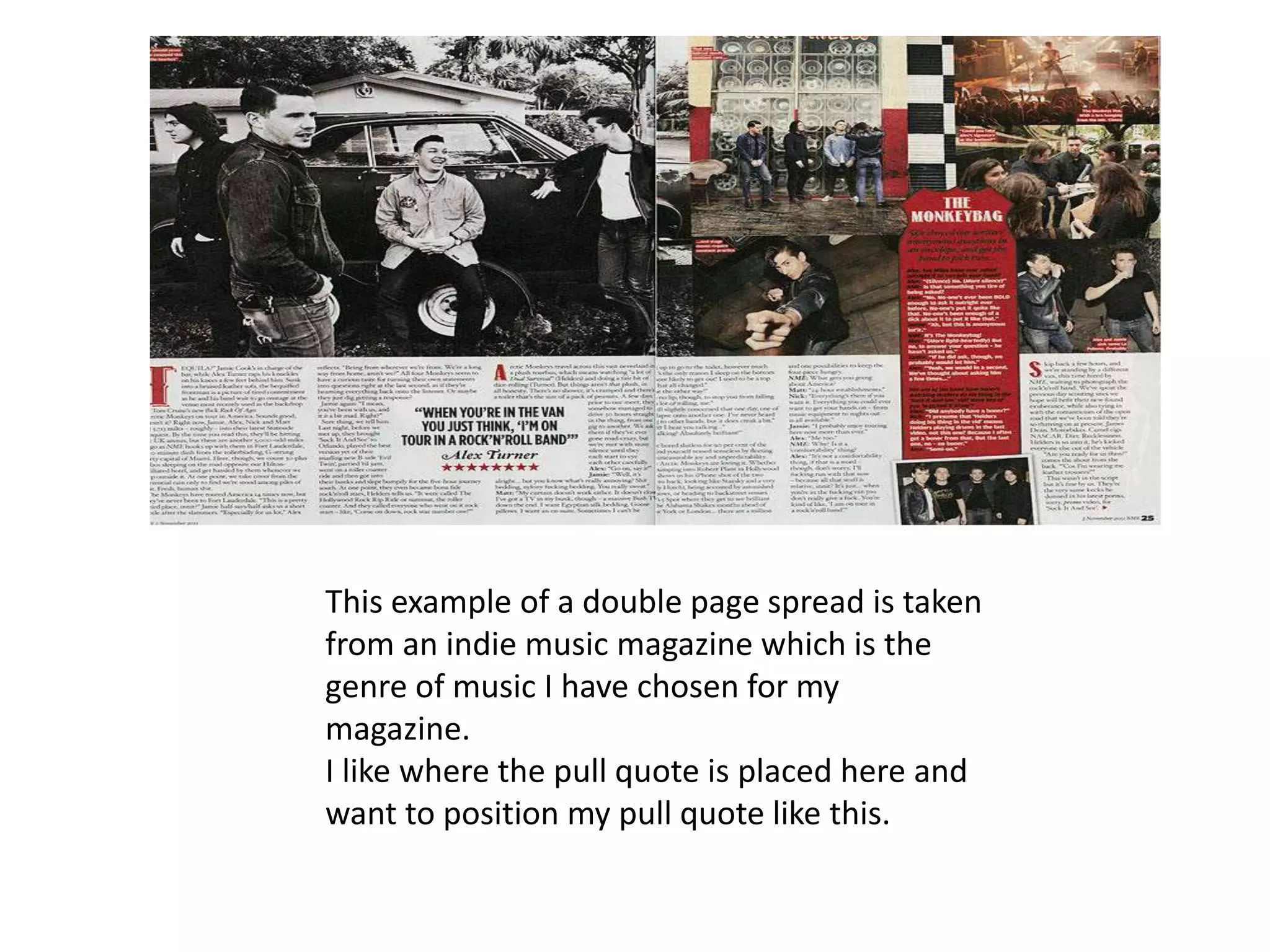 Initial ideas for double page spread | PPTX