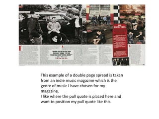 Initial ideas for double page spread | PPTX