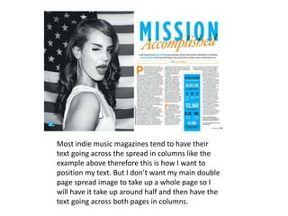 Initial ideas for double page spread | PPTX