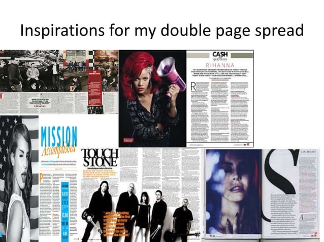Initial ideas for double page spread | PPTX