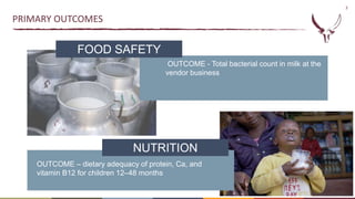 Milk safety and child nutrition impacts of a training, certification ...