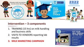 Milk safety and child nutrition impacts of a training, certification ...