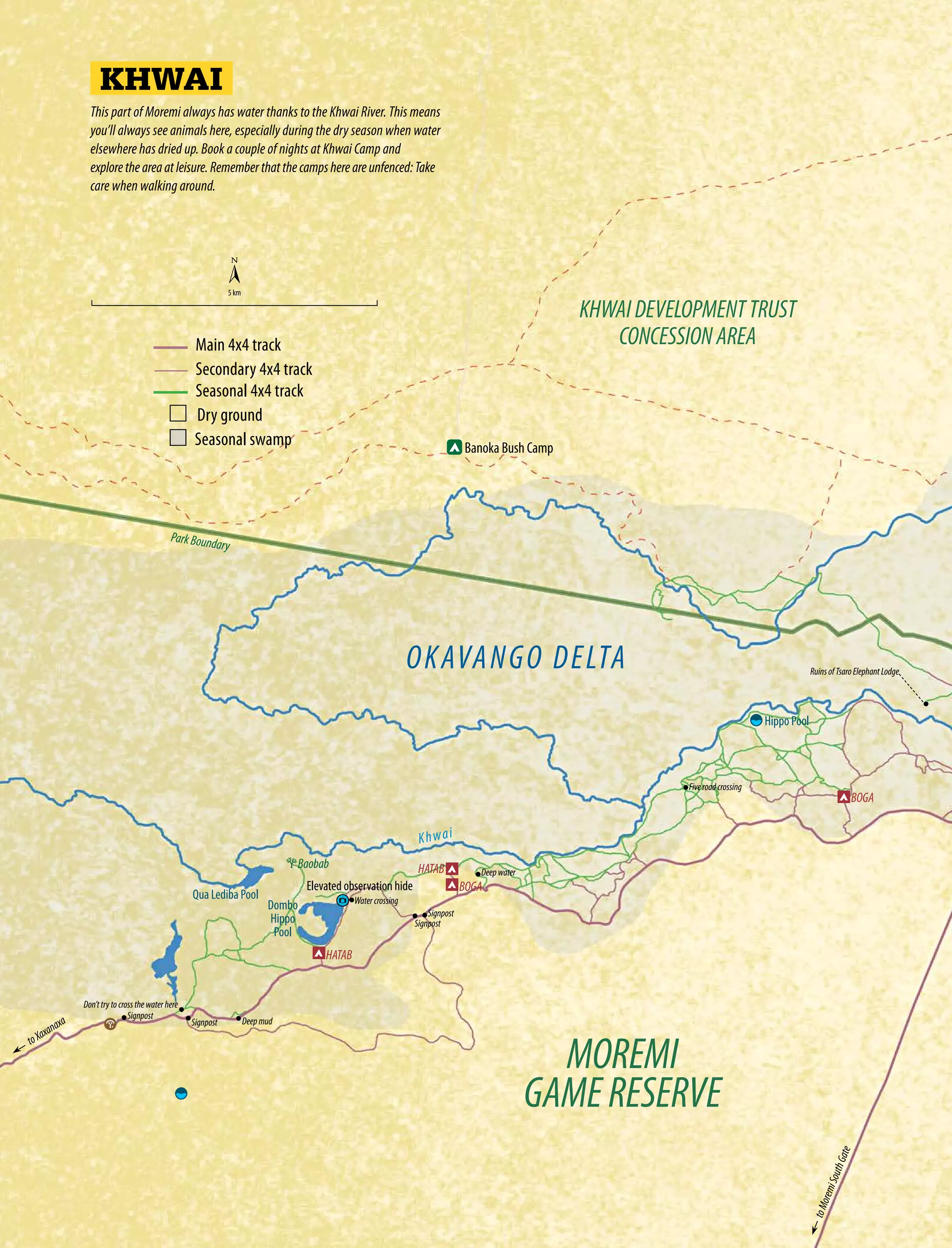 Moremi Game Reserve Map | PDF