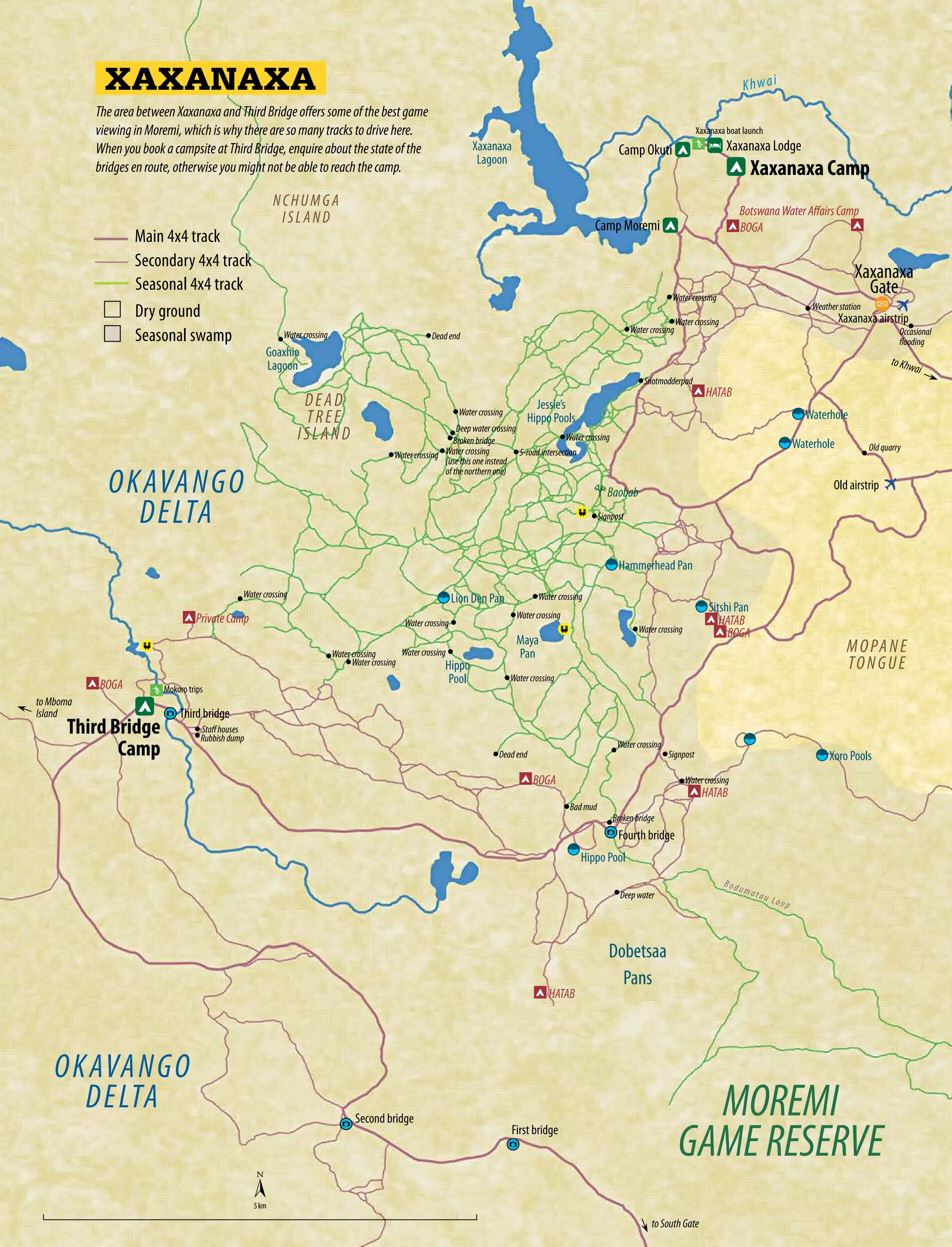 Moremi Game Reserve Map | PDF