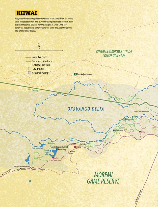 Moremi Game Reserve Map | PDF