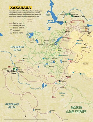 Moremi Game Reserve Map | PDF