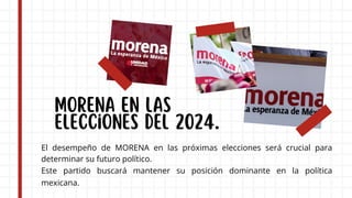 Partidos políticos, presentación sobre el partido político morena. | PDF