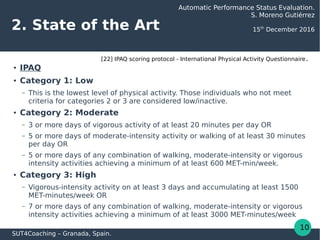 First Approach to Automatic Performance Status Evaluation and Physical ...