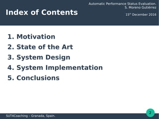 First Approach to Automatic Performance Status Evaluation and Physical ...