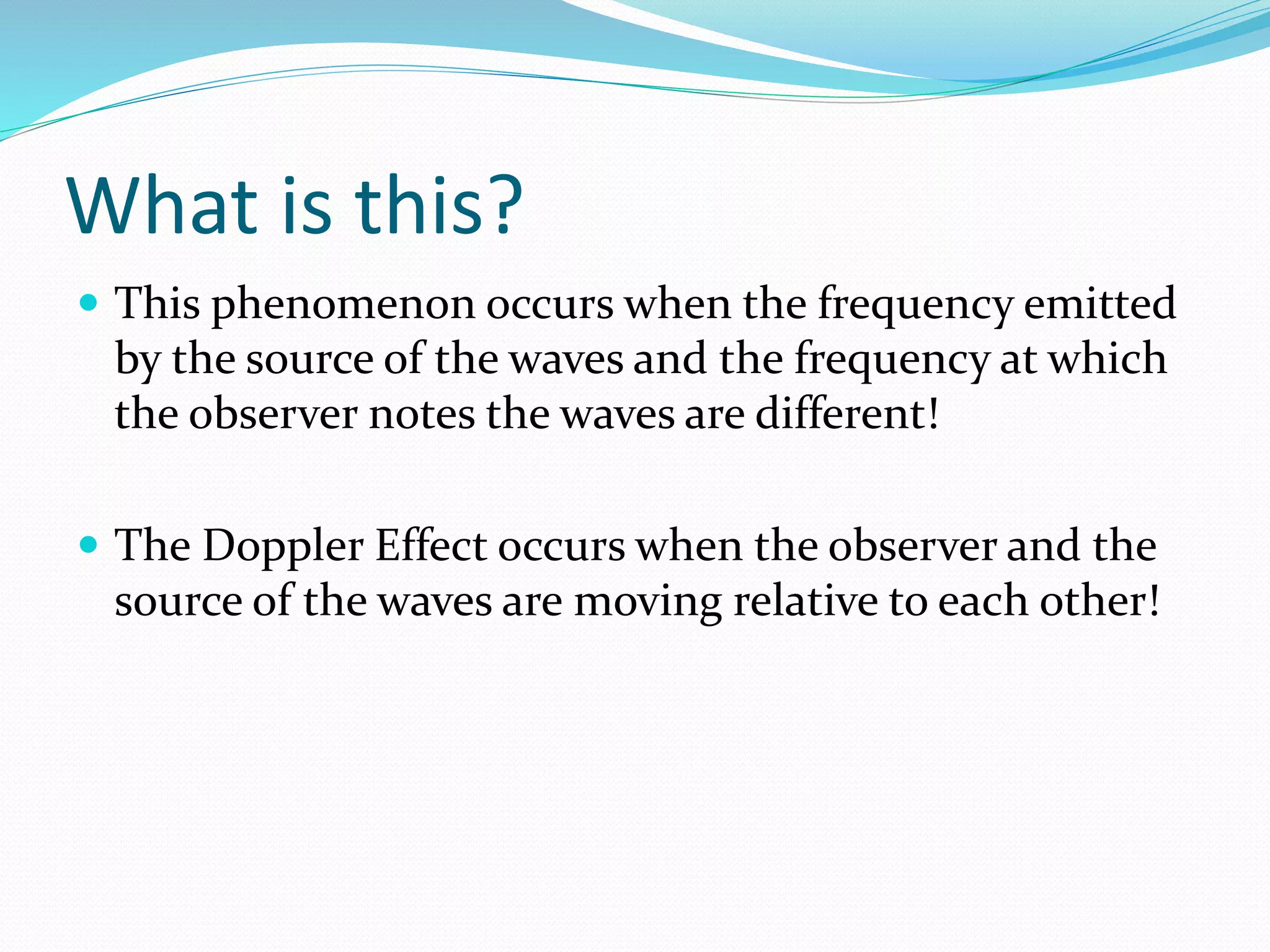 More on Doppler effect | PPT